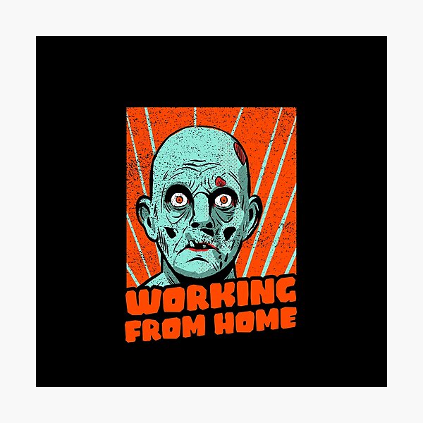 "Working from home, funny telework design, i love teleworking ...