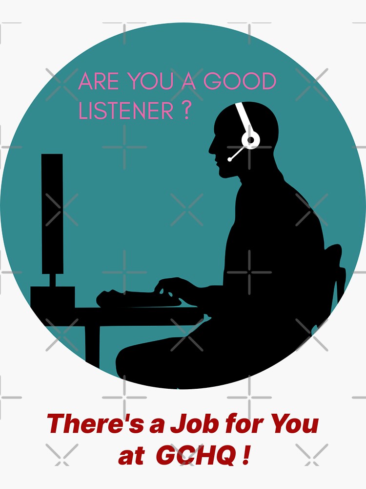 "Are you a good listener ?" Sticker for Sale by pushpintees | Redbubble