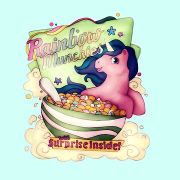 "Rainbow Munchies! - Unicorn Cereal" Sticker for Sale by SugarHit | Redbubble