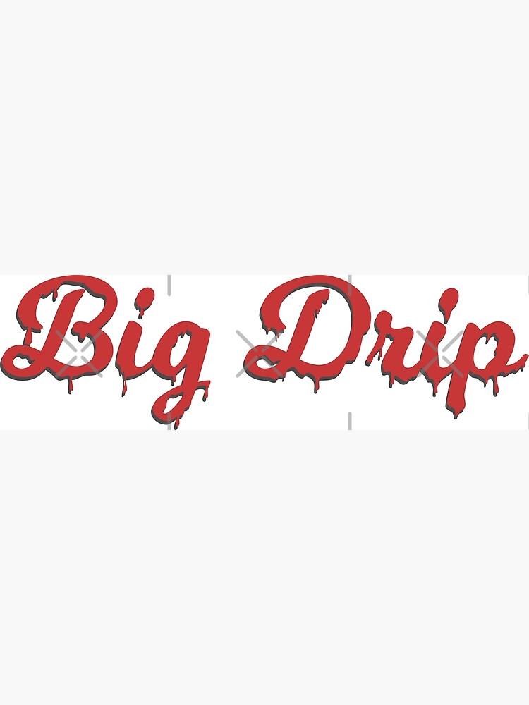 "Big Drip Red Drop Shadow" Poster by SBForester | Redbubble