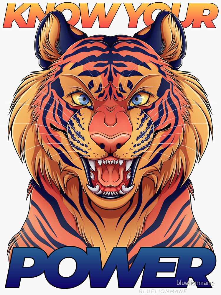 "Know your power" Sticker by bluelionmane | Redbubble