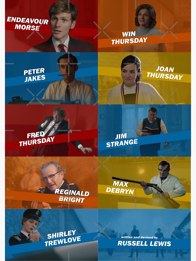 "Endeavour- Brooklyn 99 Intro Style" Poster for Sale by theboraart ...