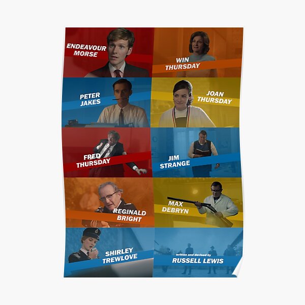 "Endeavour- Brooklyn 99 Intro Style" Poster for Sale by theboraart ...