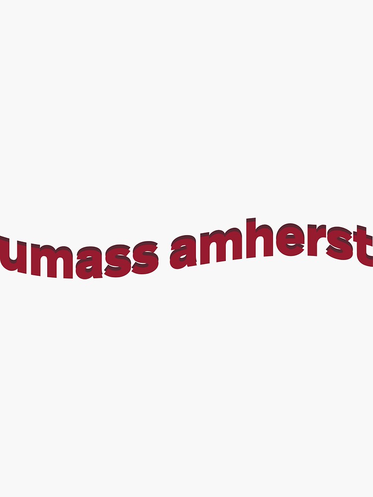 "Umass Amherst Wave Sticker" Sticker by ddiggins | Redbubble