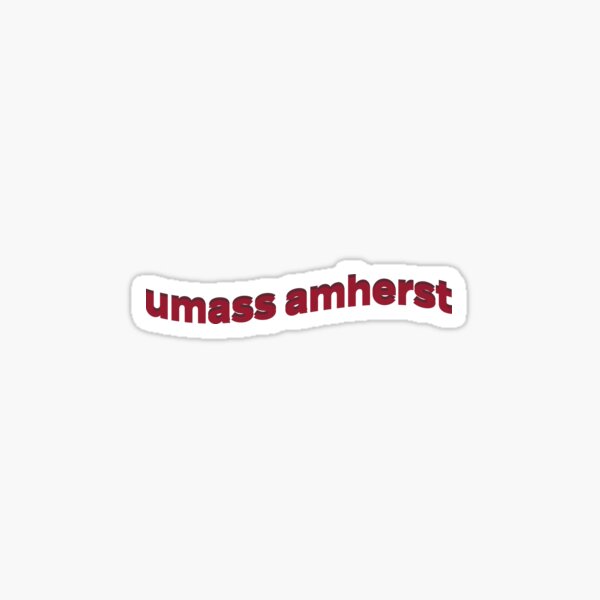 "Umass Amherst Wave Sticker" Sticker by ddiggins | Redbubble