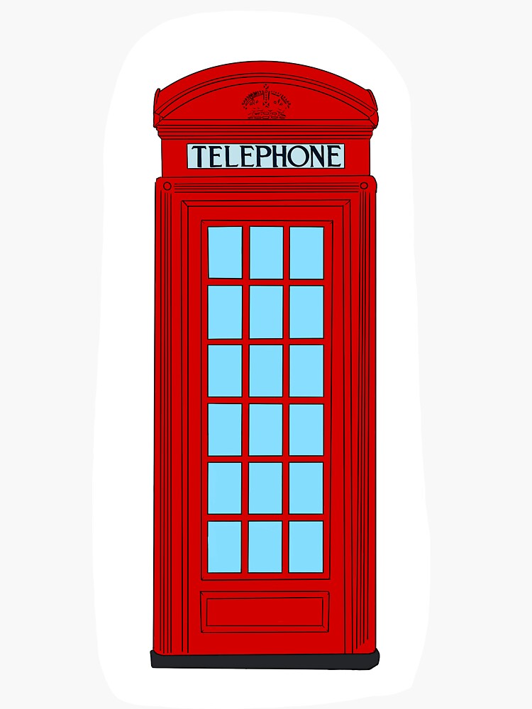 "Telephone Booth" Sticker by cadyhurlbert | Redbubble