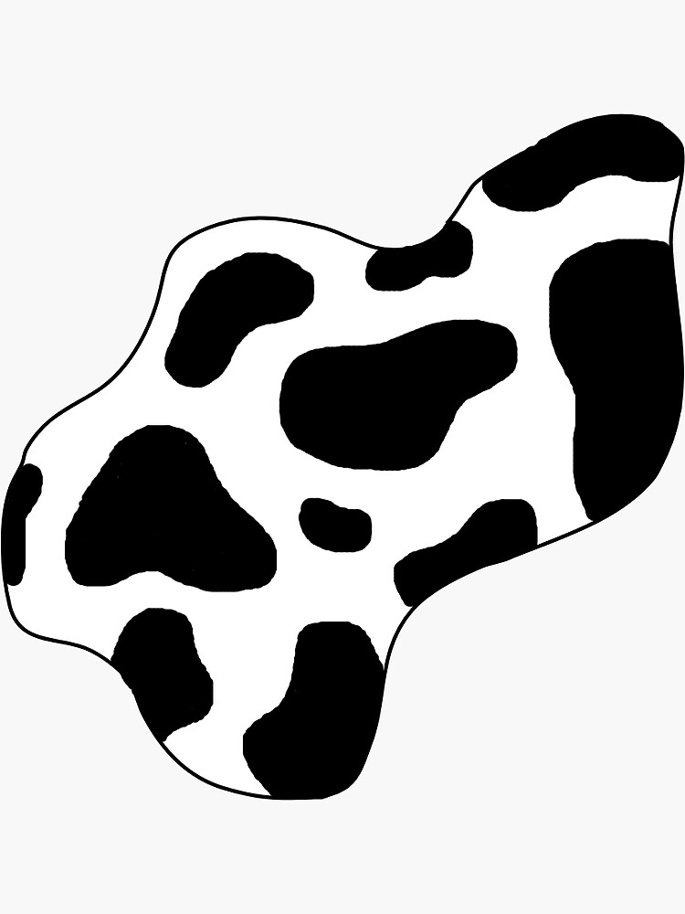 "cow print shape" Sticker by Madison-L | Redbubble