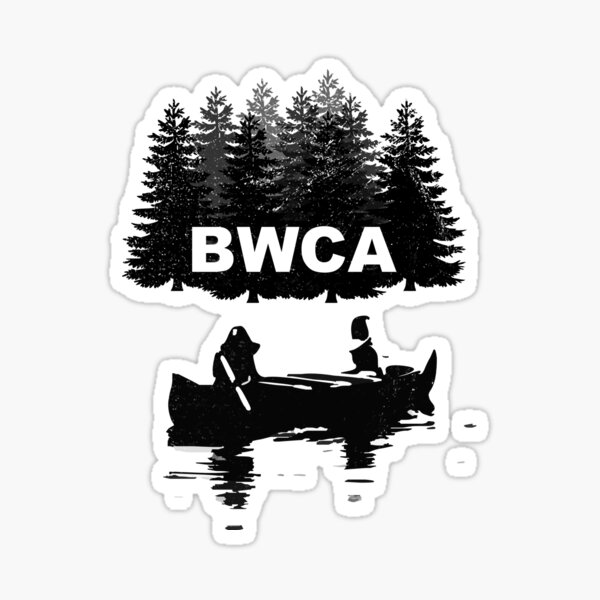 "BWCA Boundary Waters Canoe Area" Sticker for Sale by MinnesotApparel ...