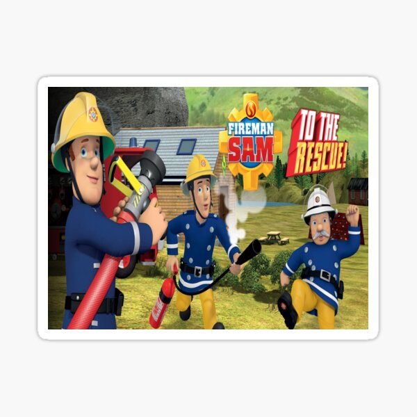 "Fireman Sam and Friends" Sticker by Sweet-Only1 | Redbubble