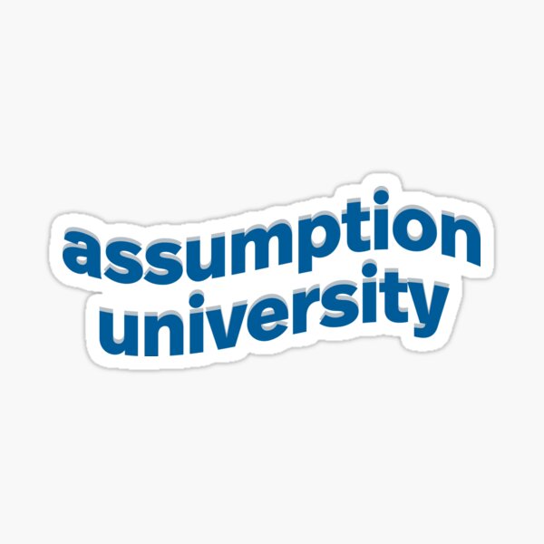"Assumption University Sticker" Sticker for Sale by ddiggins | Redbubble