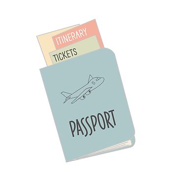"PASSPORT" Sticker for Sale by sierrasticker | Redbubble