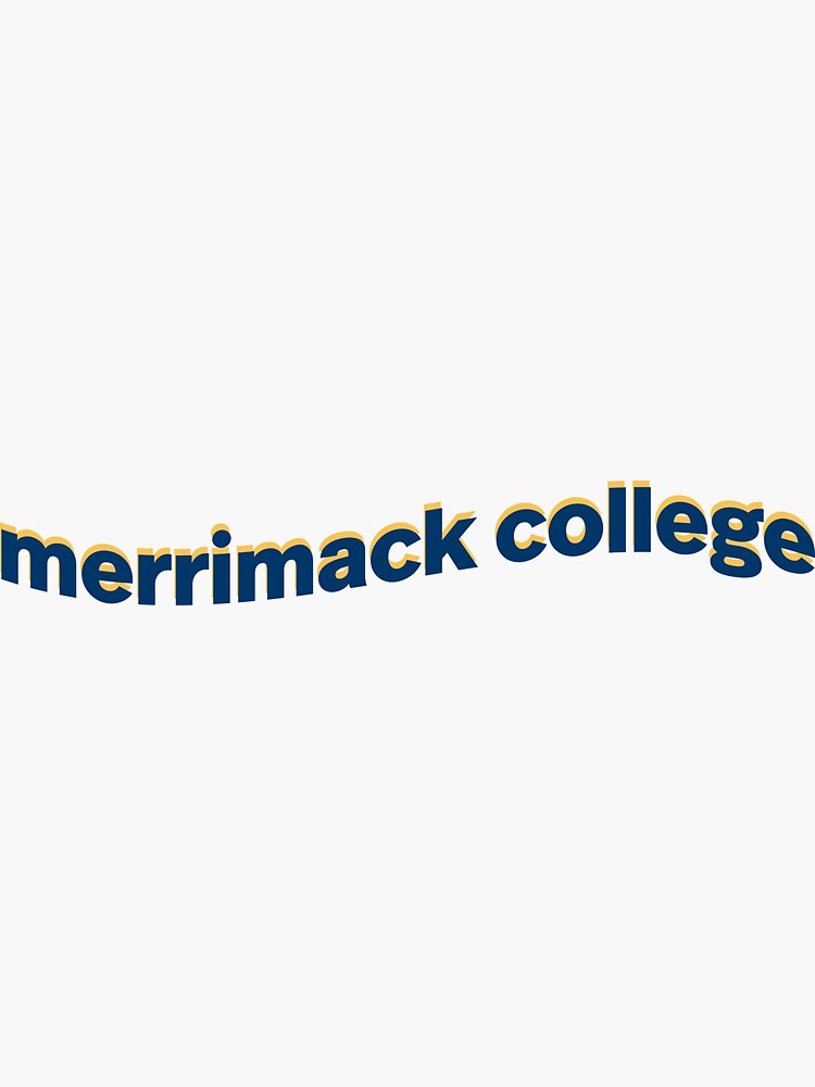 "Merrimack College Wave Sticker" Sticker for Sale by ddiggins | Redbubble