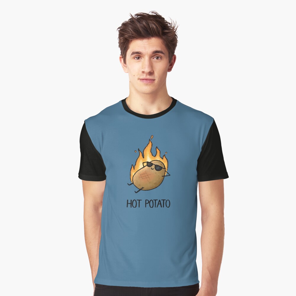 "Hot Potato" Sticker for Sale by drawforpun | Redbubble