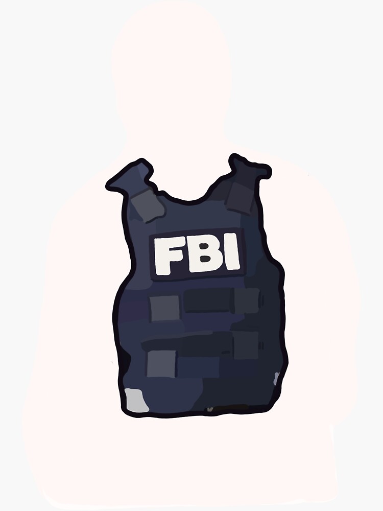 "FBI Agent Silhouette" Sticker for Sale by halletthorses | Redbubble