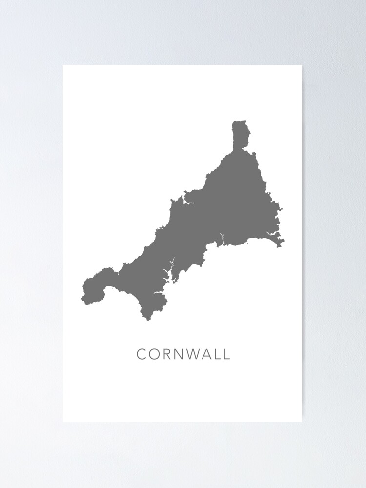 "Map of Cornwall UK" Poster for Sale by By-Danni-Marie | Redbubble