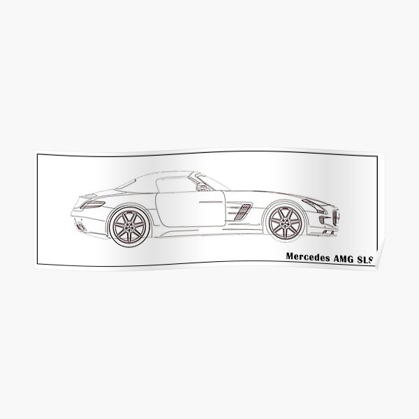 "Mercedes AMG SLS" Poster for Sale by joshua-p | Redbubble