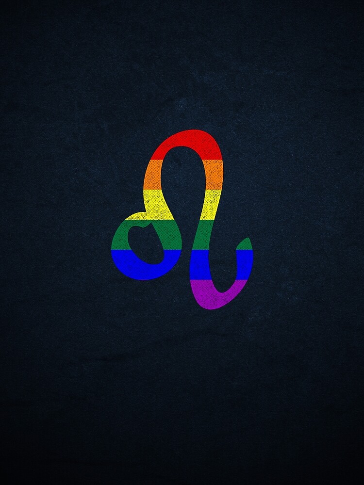 "LGBT Gay Pride Flag Leo Zodiac Sign" T-shirt for Sale by valador ...
