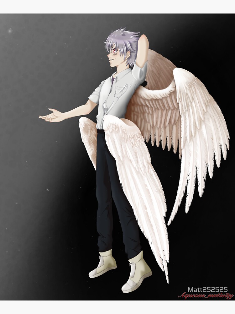 "Kaworu Nagisa Angel print Neon Genesis Evangelion" Sticker for Sale by ...
