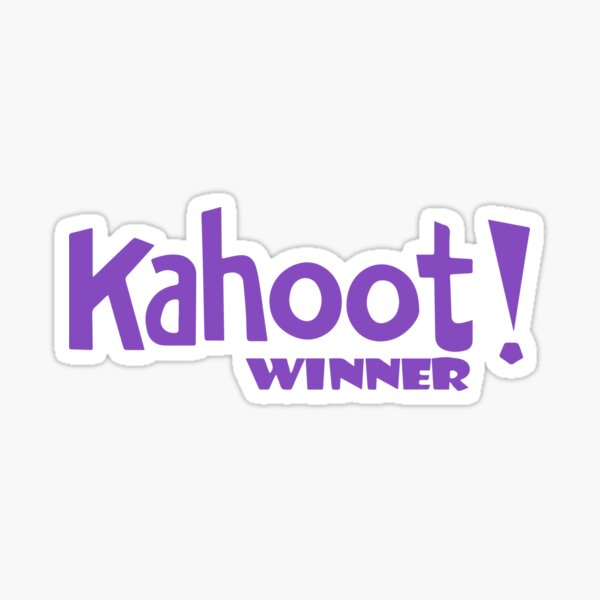 Kahoot Winner Stickers | Redbubble