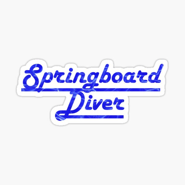 "Springboard Diver" Sticker for Sale by Kryslor | Redbubble