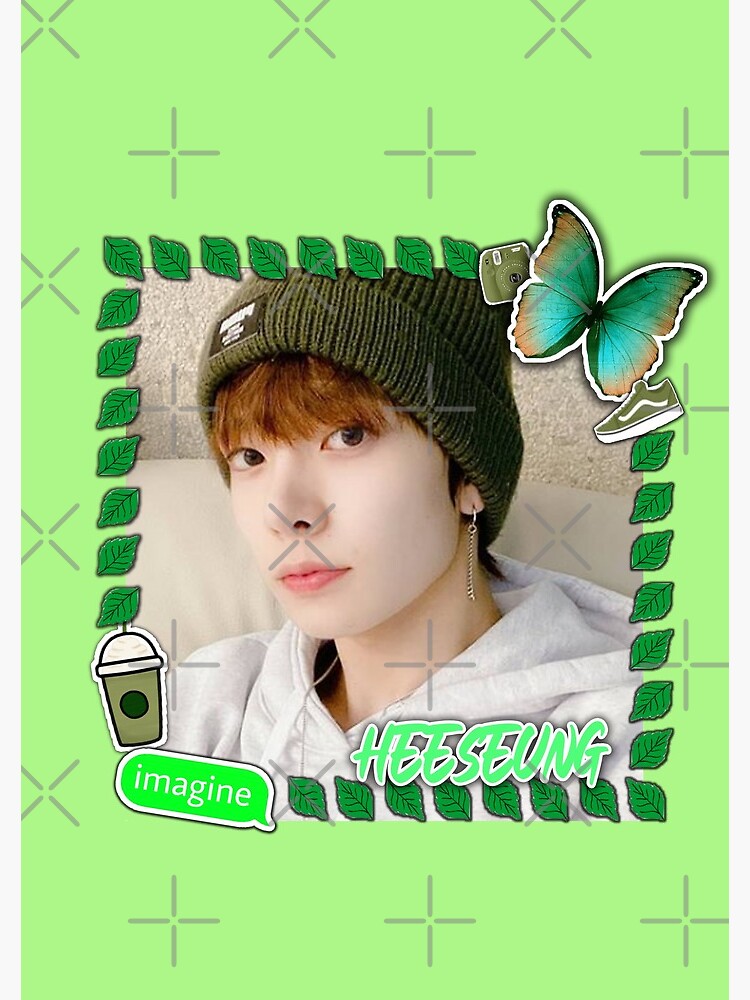 "HEESEUNG ENHYPEN Aesthetic Sticker" Spiral Notebook by HyunjinsSTAY ...