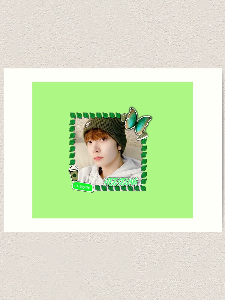 "HEESEUNG ENHYPEN Aesthetic Sticker" Art Print by HyunjinsSTAY | Redbubble