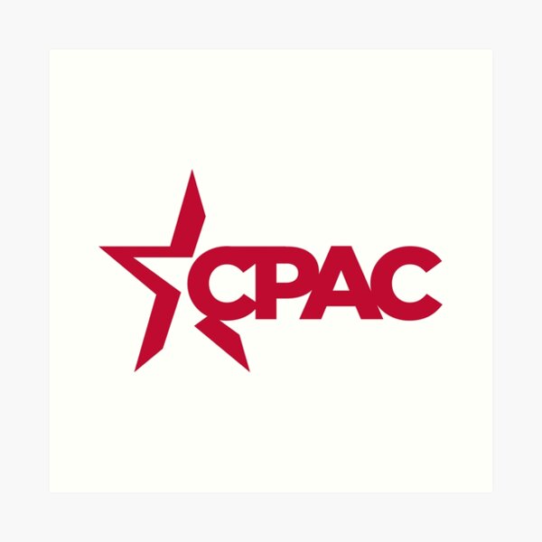 "Cpac 2021 t-shirt and mask logo red" Art Print for Sale by wiggy38 ...