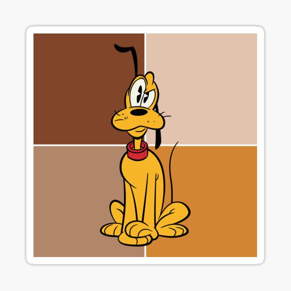 "Pluto The Pup" Sticker for Sale by LomasSublimado | Redbubble