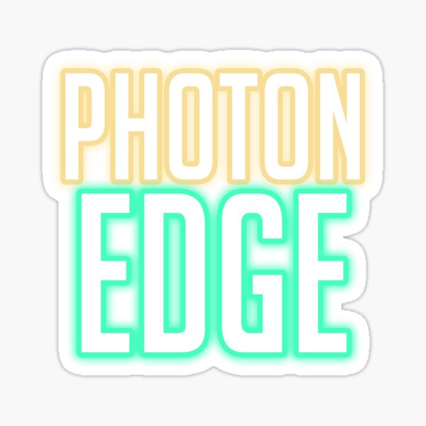 "PHOTON EDGE!" Sticker for Sale by Nezum1 | Redbubble