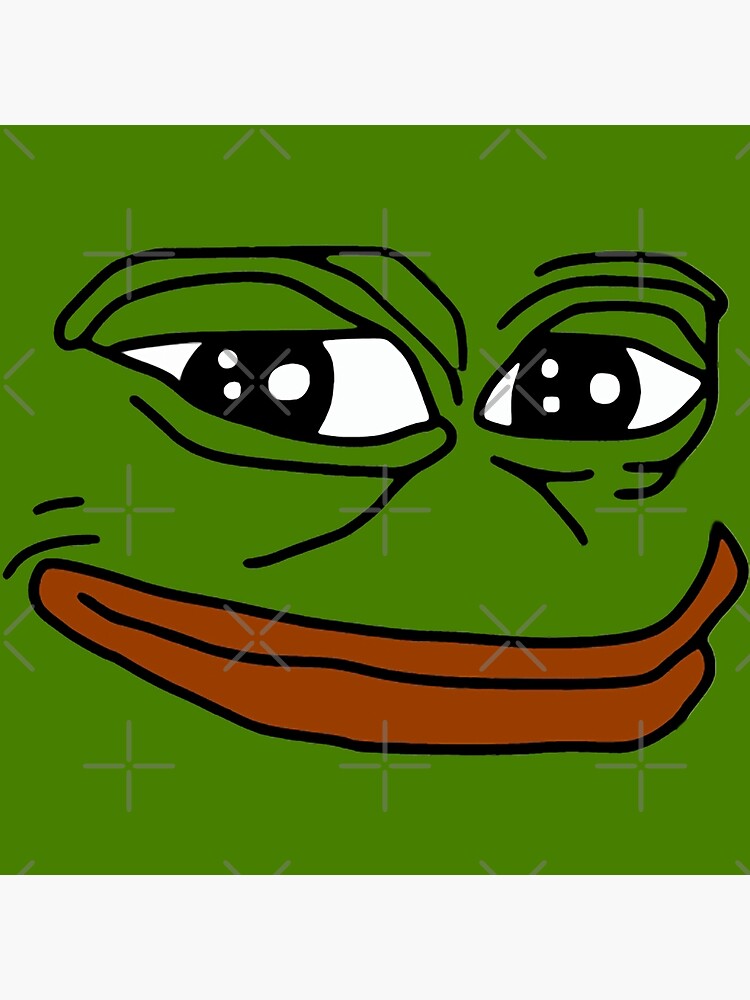 "Pepe The Frog Face" Poster for Sale by kronotic | Redbubble