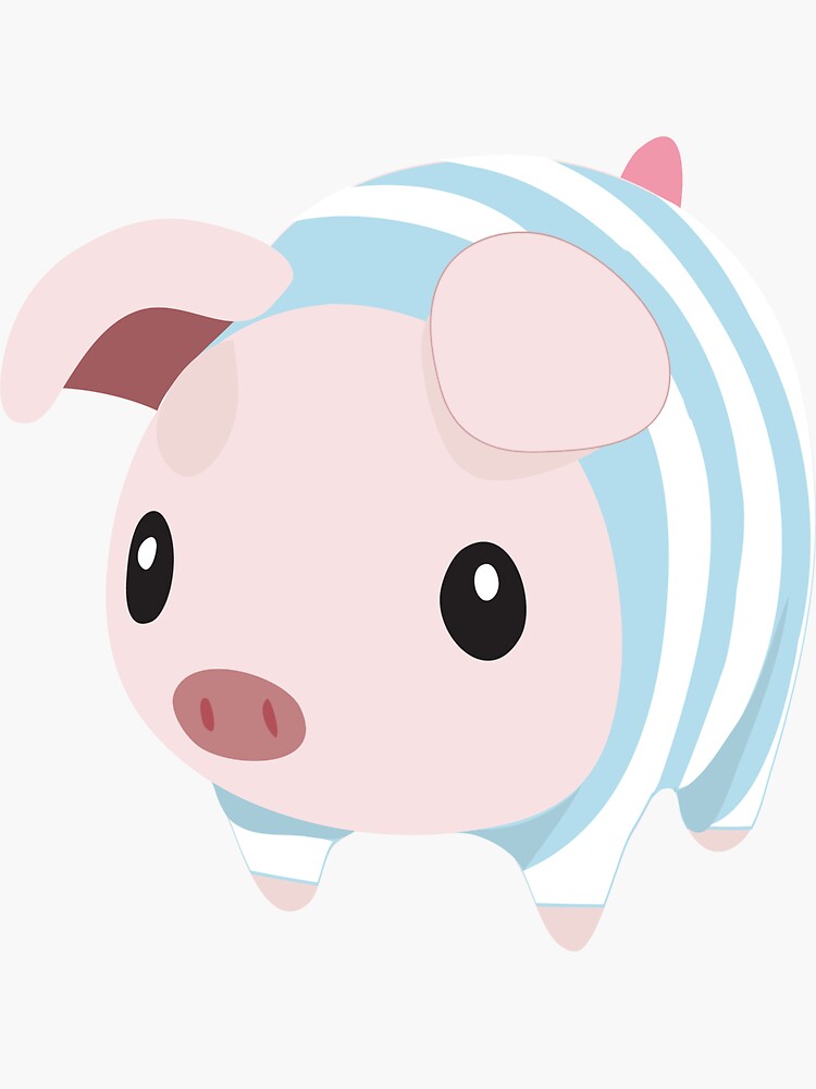 "Poogie Piggie Monster Hunter Print Pj Pajama" Sticker for Sale by ...