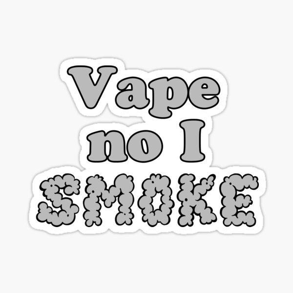 "Vaping is bad" Sticker by timtopping | Redbubble