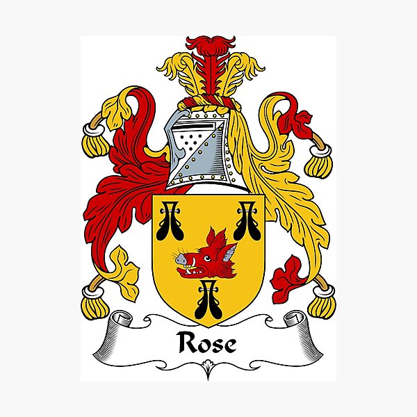"Rose Coat of Arms / Rose Family Crest" Photographic Print for Sale by ...