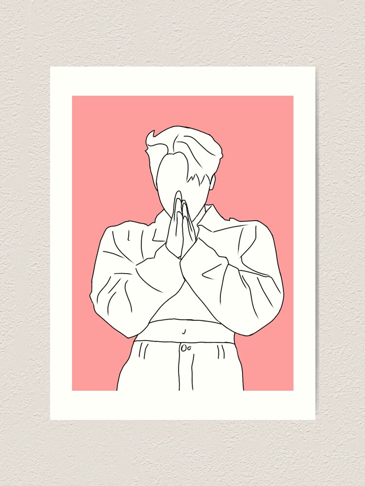 "ATEEZ San fireworks minimalist outline" Art Print for Sale by MintyLix ...