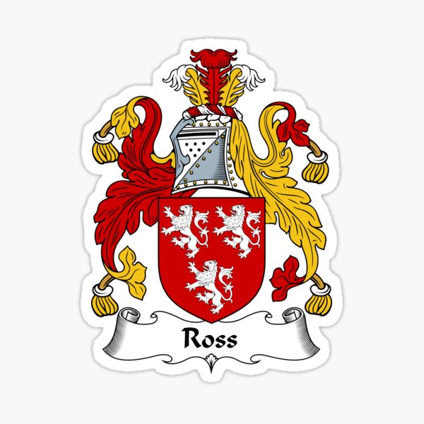 "Ross Coat of Arms / Ross Family Crest" Sticker for Sale by ...