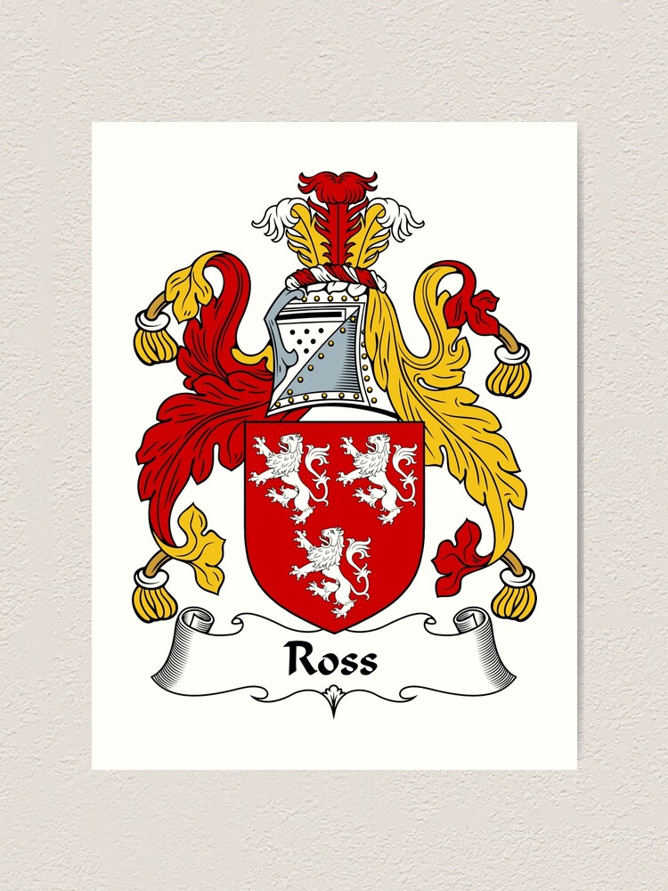"Ross Coat of Arms / Ross Family Crest" Art Print by ScotlandForever ...