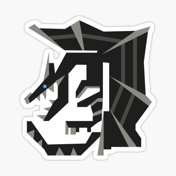 "Kushala Monster Hunter Symbol Print" Sticker by niymi | Redbubble