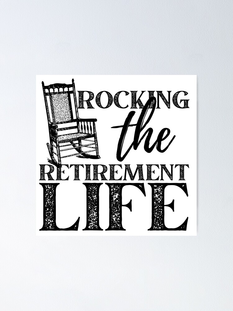 "Rocking The Retirement Life Palm Chair Design" Poster for Sale by ...