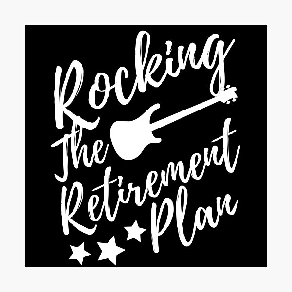 Impression photo « Rocking The Retirement Life Guitare électrique ...