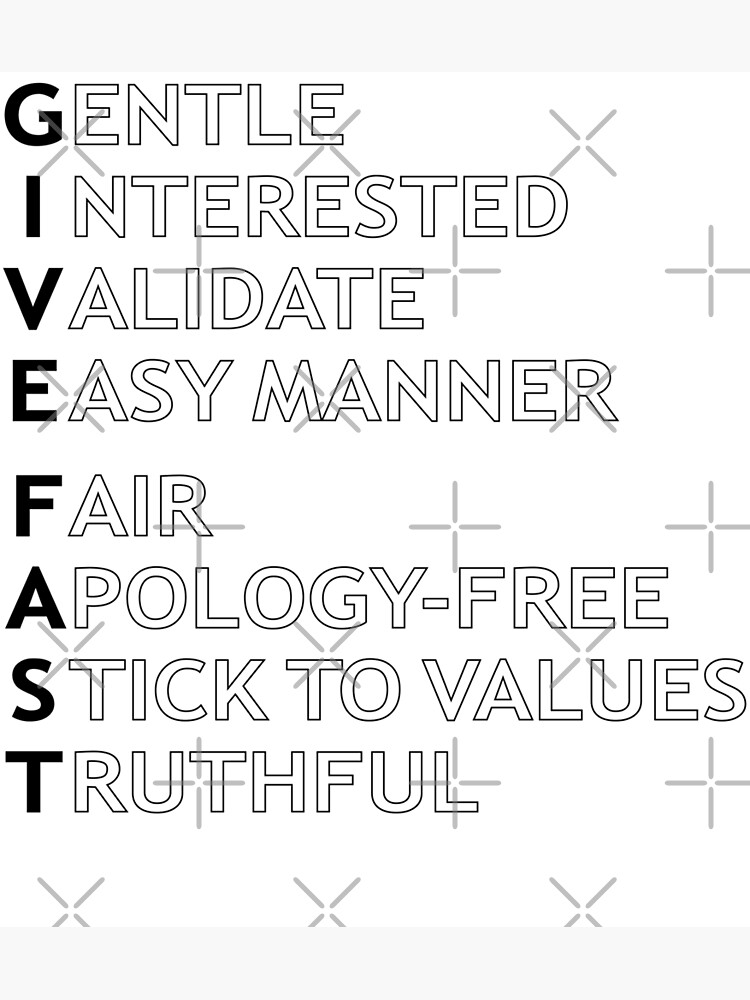 "GIVE FAST DBT Skill" Poster for Sale by Ollie M | Redbubble