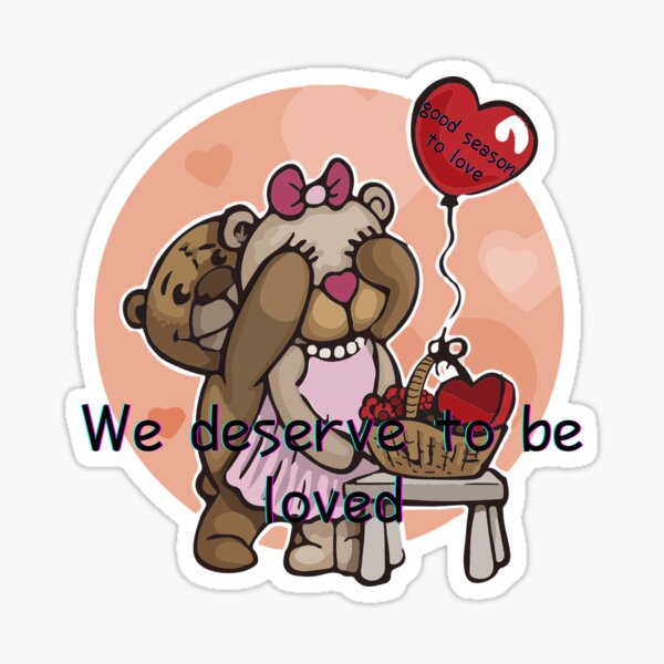 "love bear " Sticker for Sale by FLEXIS00 | Redbubble