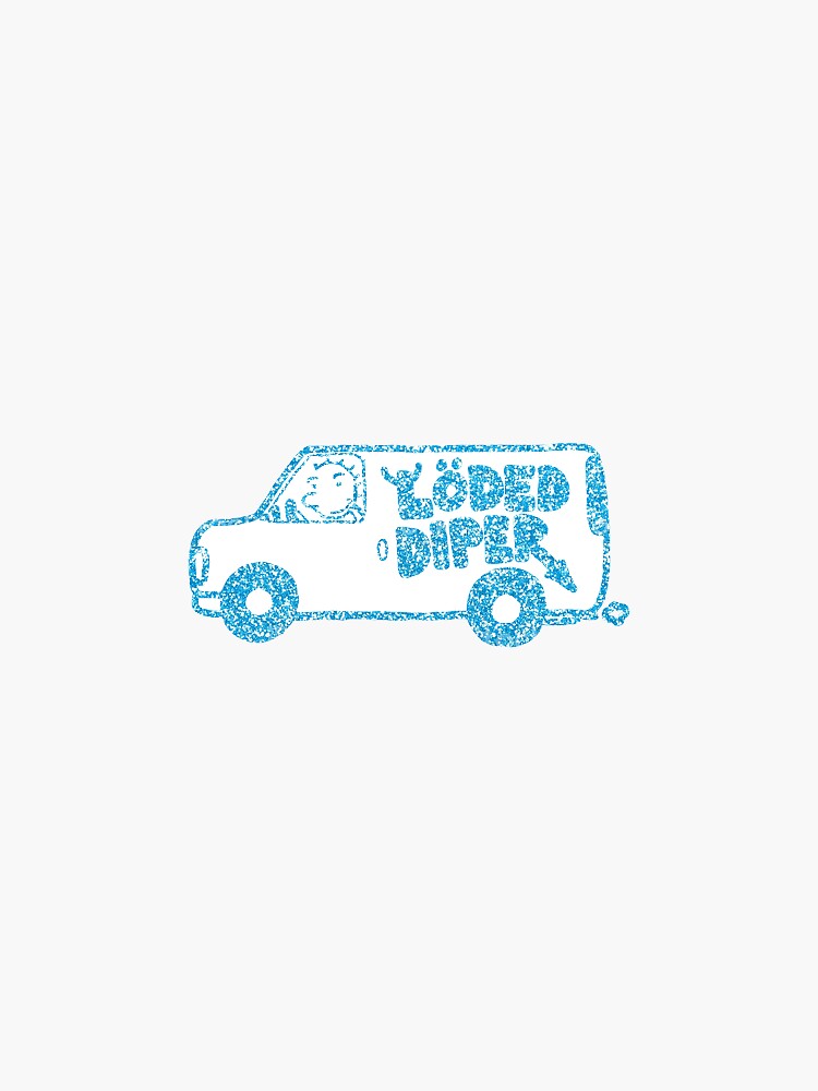 "diary of a wimpy kid loded diper van glitter" Sticker for Sale by ...