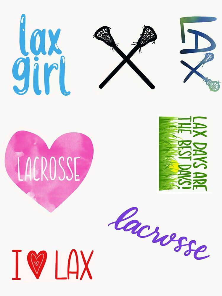 "Girls Lacrosse Sticker Pack" Sticker for Sale by sess23sarah | Redbubble