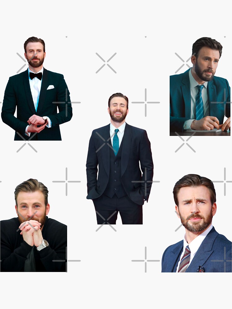"Chris Evans" Sticker by DinoMars | Redbubble