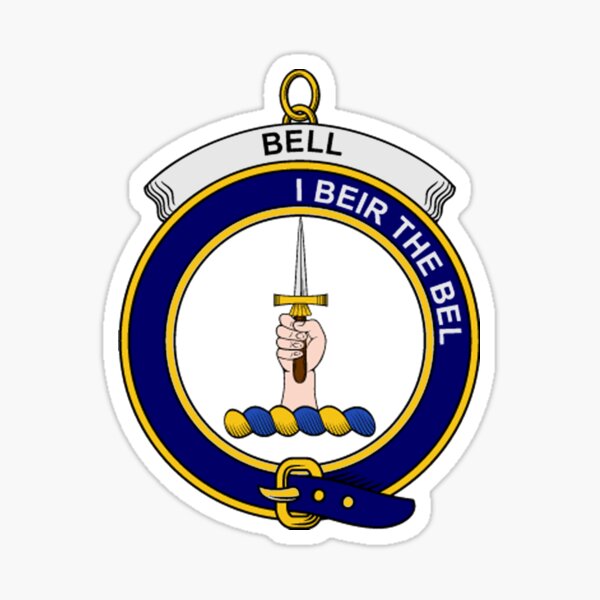 "Bell Clan Badge" Sticker for Sale by IrishArms | Redbubble