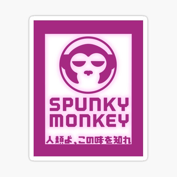 "Spunky Monkey cyber punk " Sticker for Sale by Mandragoria | Redbubble