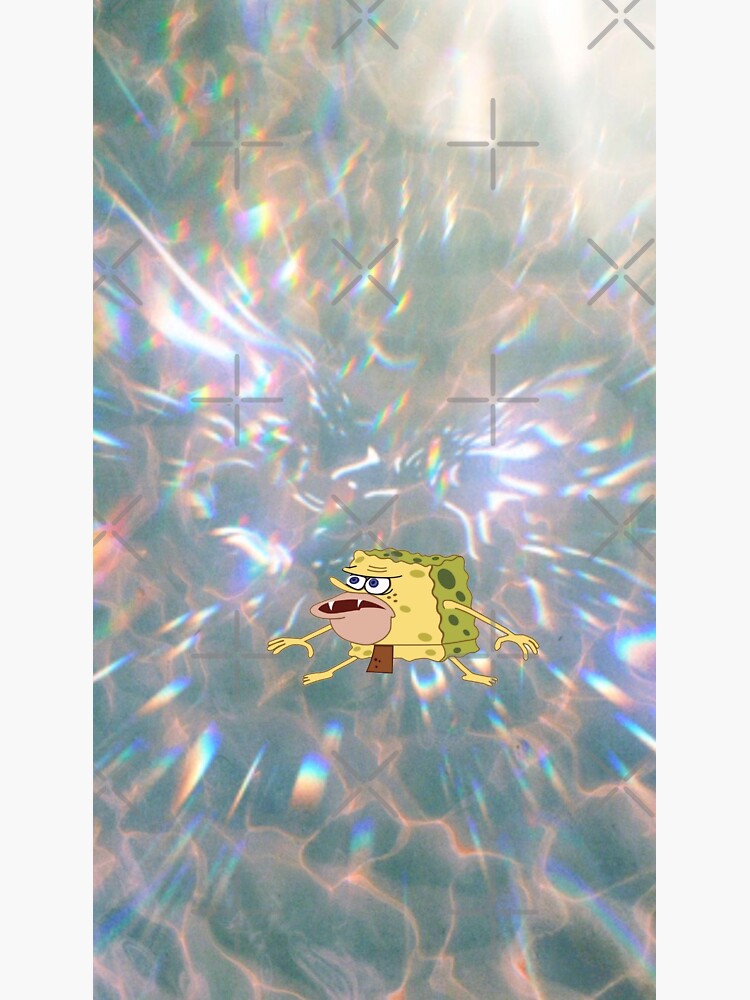 "Caveman Spongebob" Sticker by goofygoober69 | Redbubble