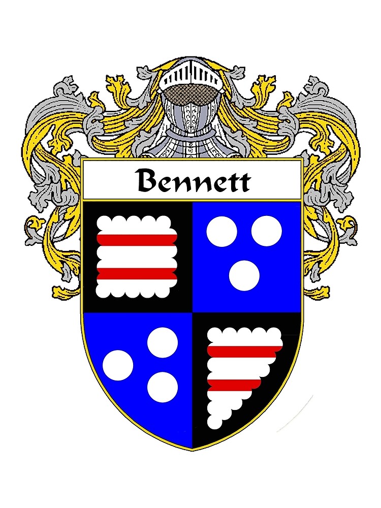 Lámina fotográfica «Escudo de armas de Bennett / escudo de la familia ...