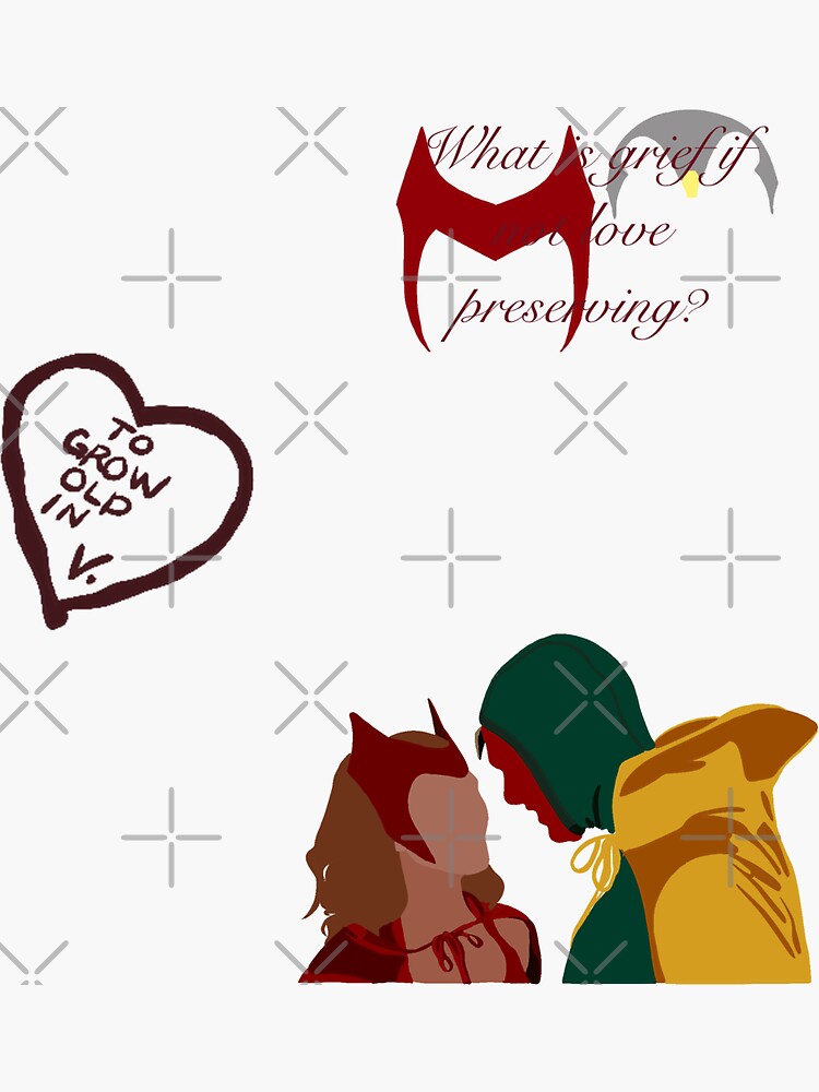 "Wanda and vision sticker pack" Sticker for Sale by gofundme | Redbubble