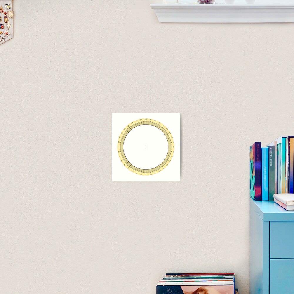"Protractor Circle" Sticker for Sale by Ayadsan | Redbubble